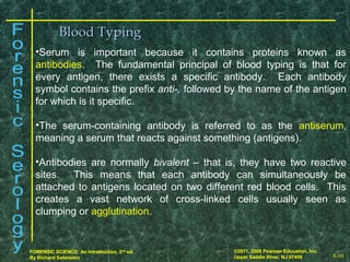 Serology and its Applications in Forensics | PDF