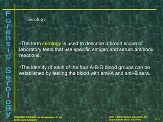 Serology and its Applications in Forensics | PDF
