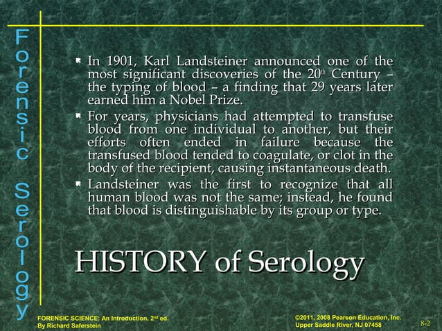 Serology and its Applications in Forensics | PDF