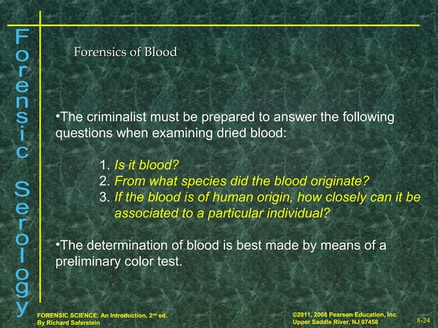 Serology and its Applications in Forensics | PDF