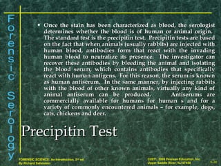 Serology and its Applications in Forensics | PDF