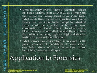 Serology and its Applications in Forensics | PDF