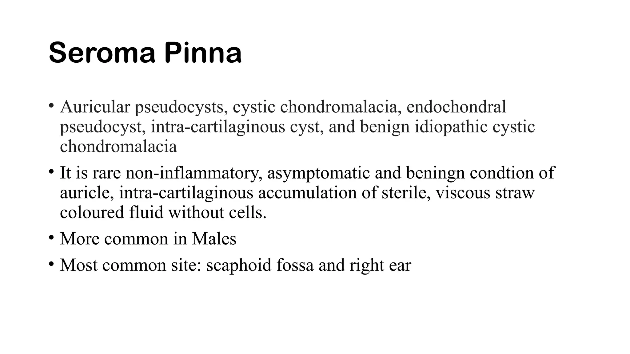 Seroma Pinna.power point presentations | PPTX