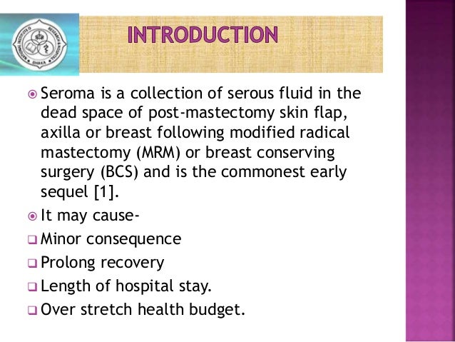 Seroma presentation