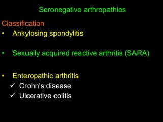 Seronegative disorders1 | PPT