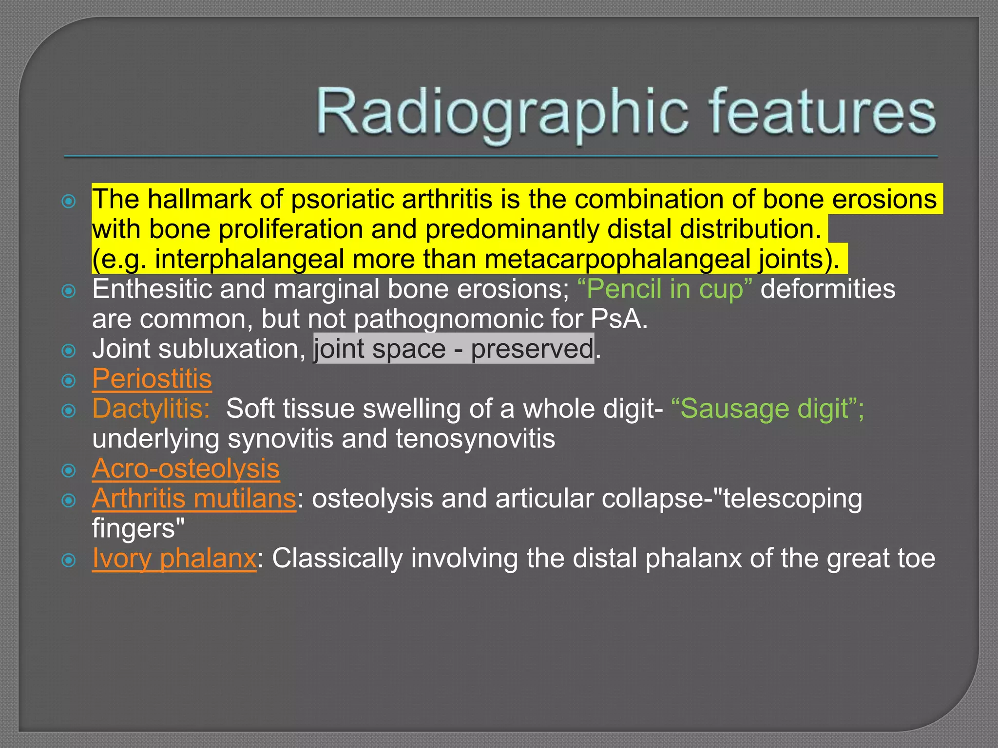 SERONEGATIVE SPONDYLOARTHROPATHY.pptx | Death, Injury, or Military ...