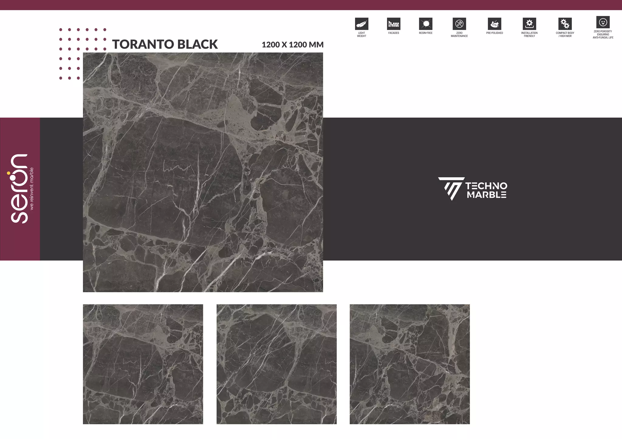 Seron Granito Design 1200x1200 Slab tile | PPT