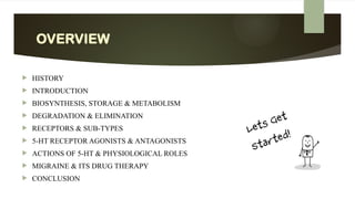 Detailed Pharmacology of Serotonin (5-HT) | PPT