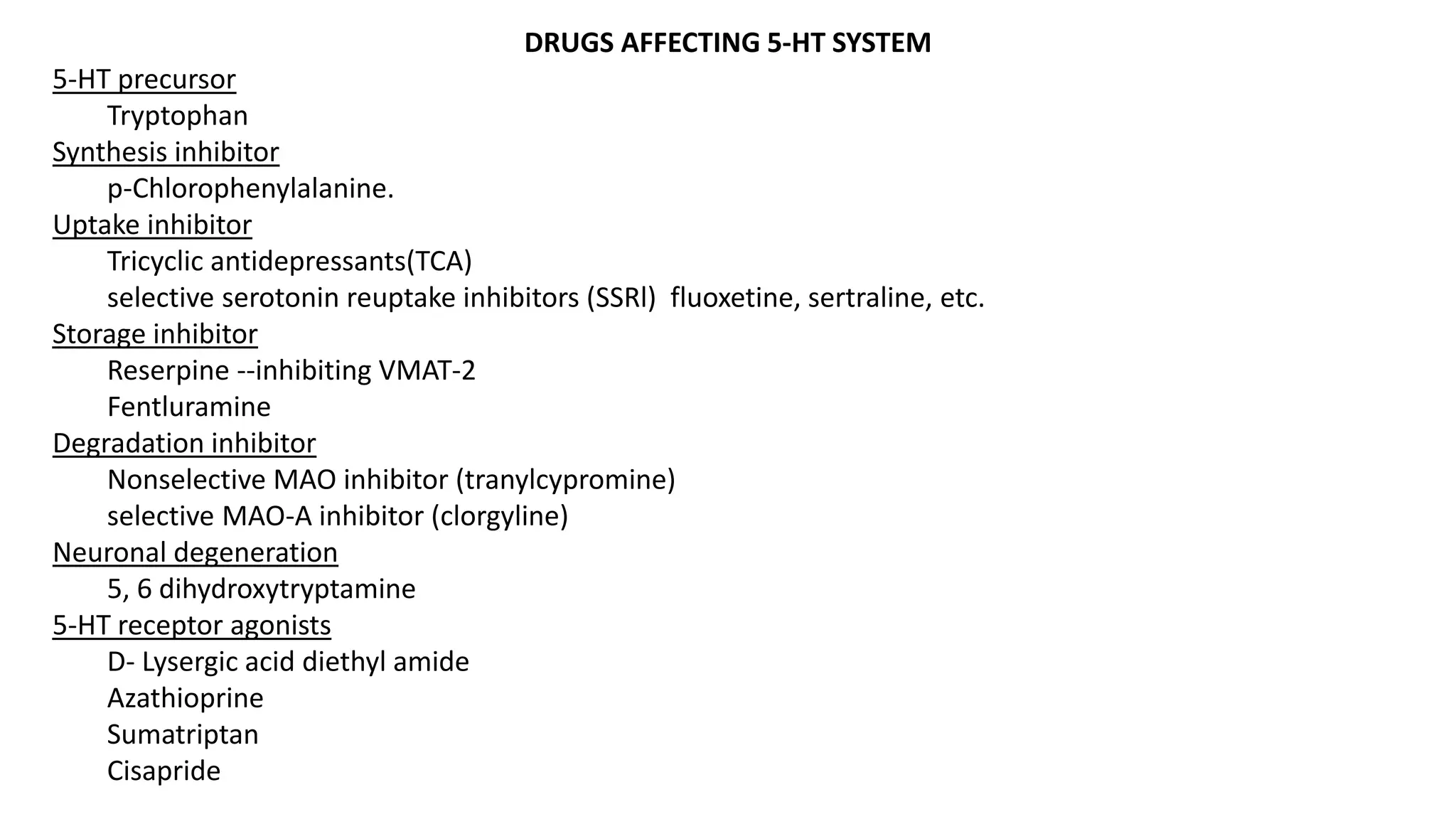 Serotonin physiological and pathophysiological role.pptx
