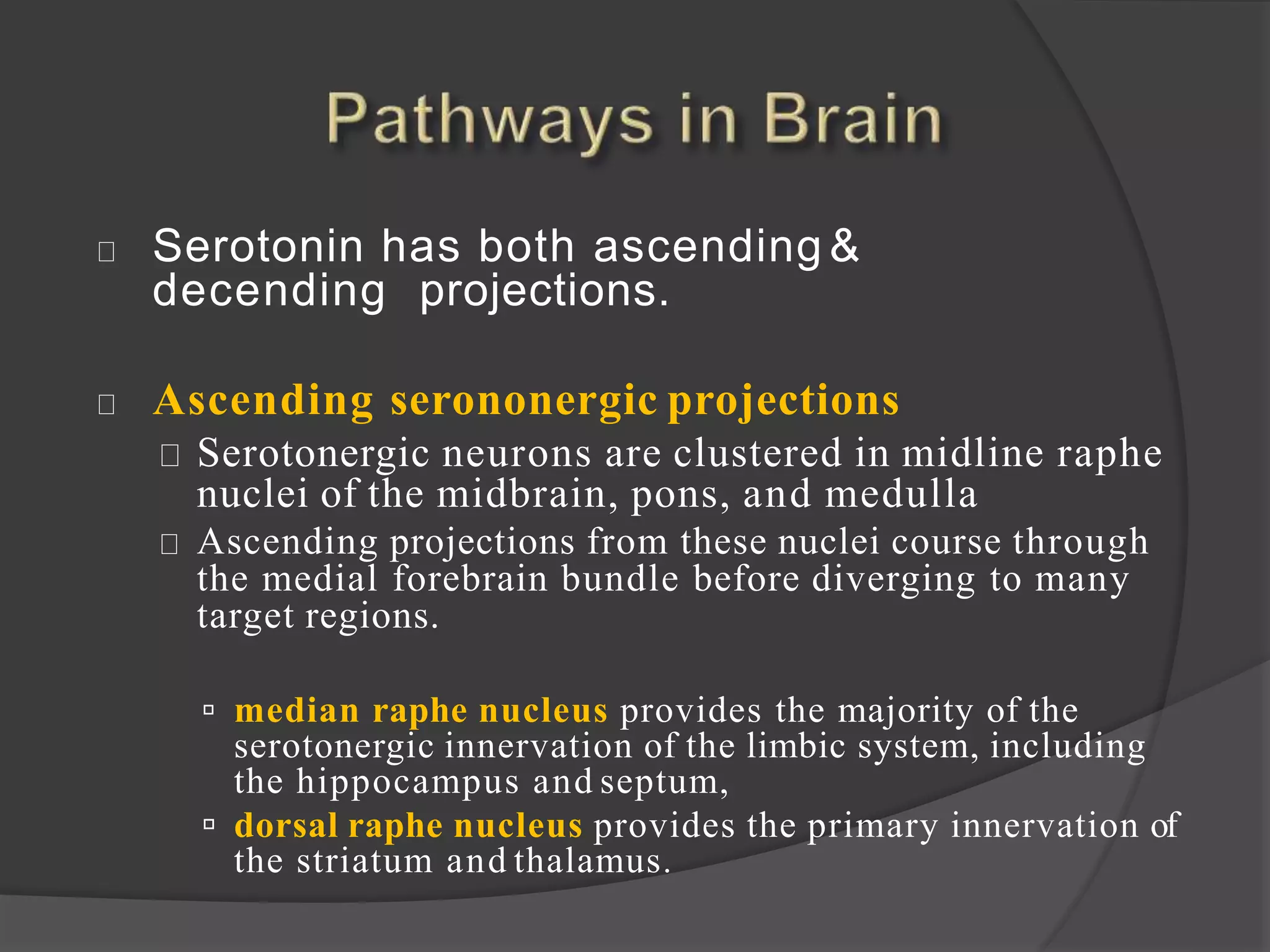 Serotonin pharmacology | PPTX