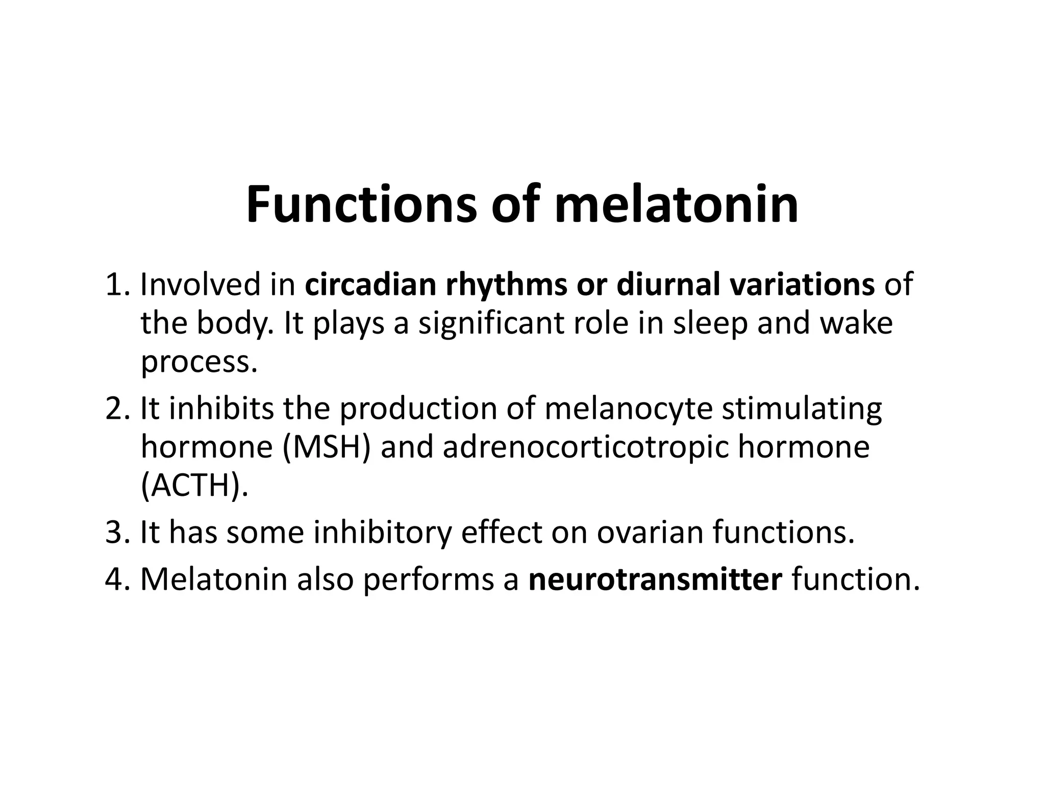 Synthesis of Serotonin and Melatonin | PDF