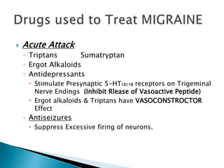 Serotonin & migraine | PPT