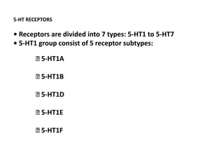 Serotonin or 5 hydroxy-tryptamine and its antagonists-Dr.Jibachha Sah,M ...
