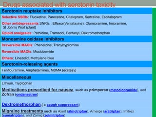 Serotonin syndrome77 | PPTX | Brain and Nervous System Disorders ...