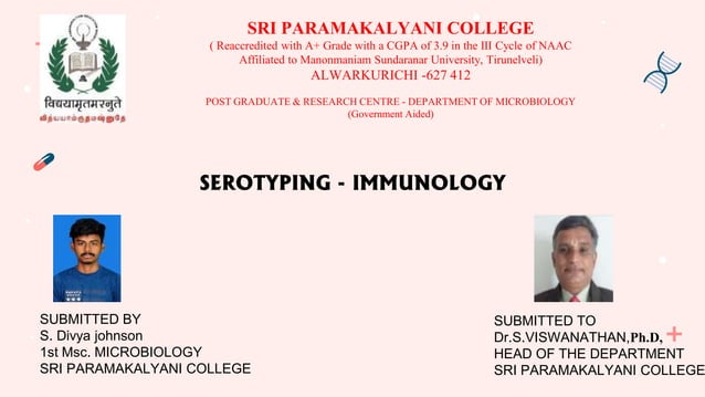 serotyping.pptx | Genetics | Science