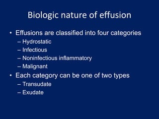 Fluid cytology in serous cavity effusions | PPTX