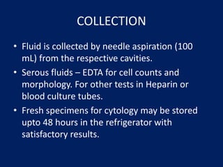 Serosanguinous Fluid Color