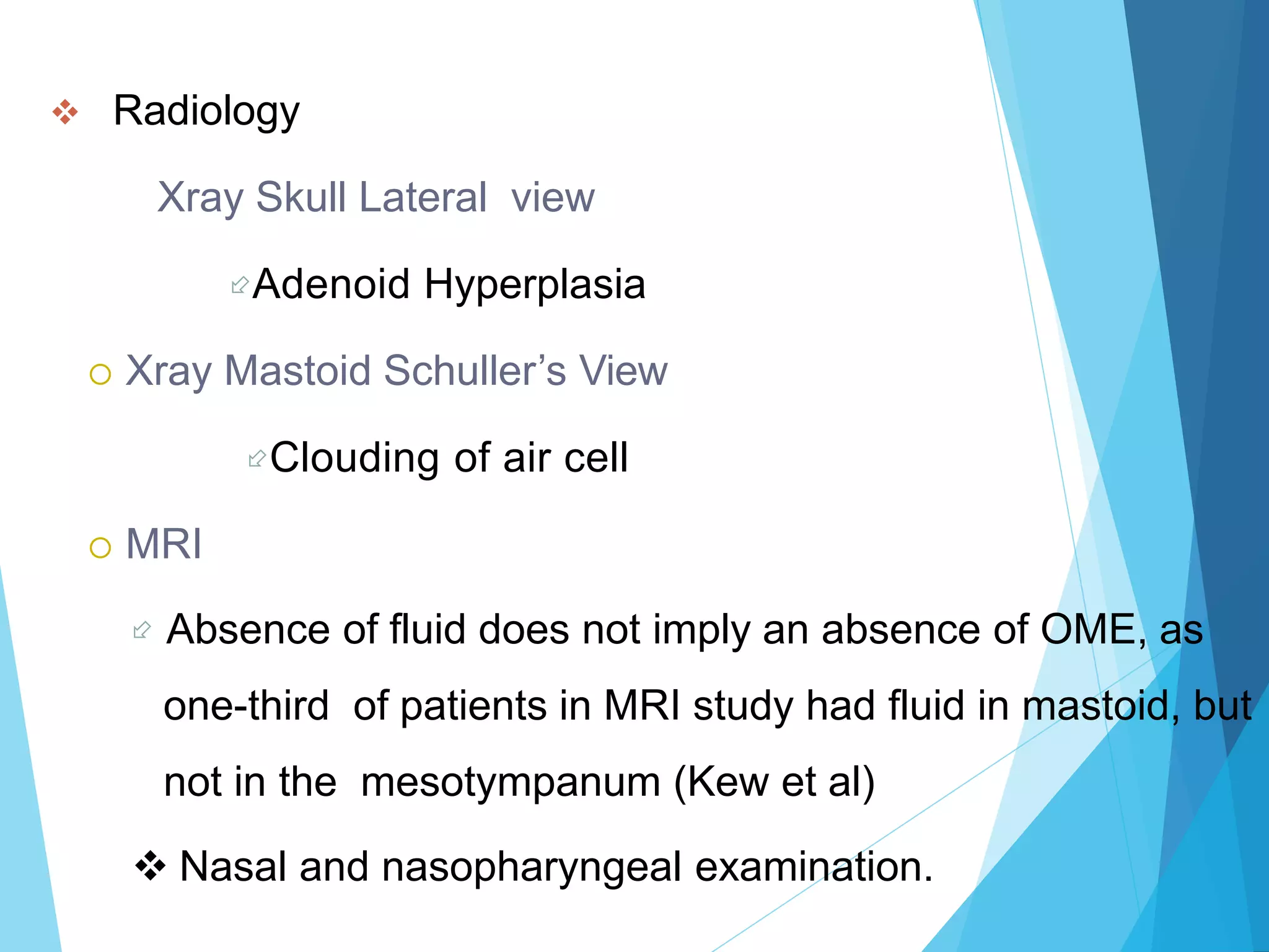 Serous otitis media | PPTX