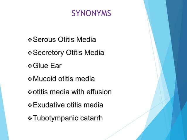 Serous otitis media | PPTX | Ear, Nose and Throat Conditions | Diseases and Conditions