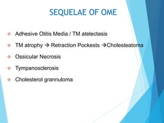 Serous otitis media | PPTX