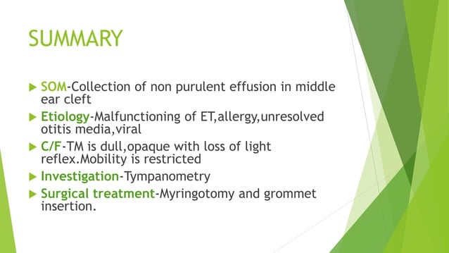 Serous otitis media | PPTX