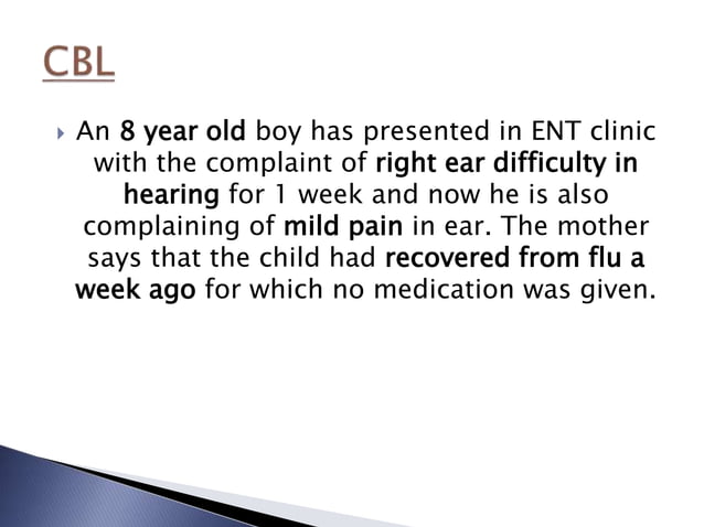 SEROUS OTITIS MEDIA.final.pptx | Ear, Nose and Throat Conditions ...