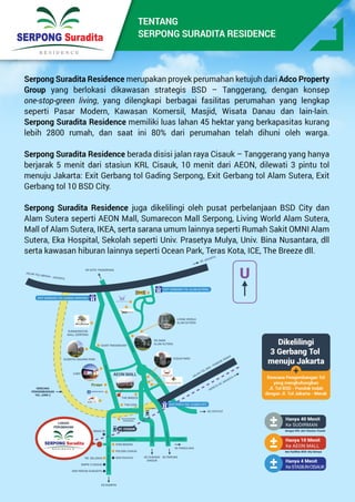 Serpong Suradita Residence Cluster Sentani & Cluster Maninjau - KPR Syarah dekat Stasiun Cisauk ...