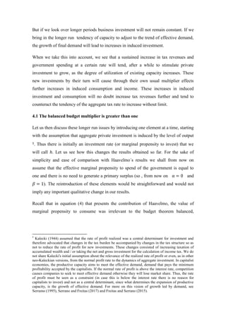 Super Haavelmo: balanced and unbalanced budget theorems and the ...