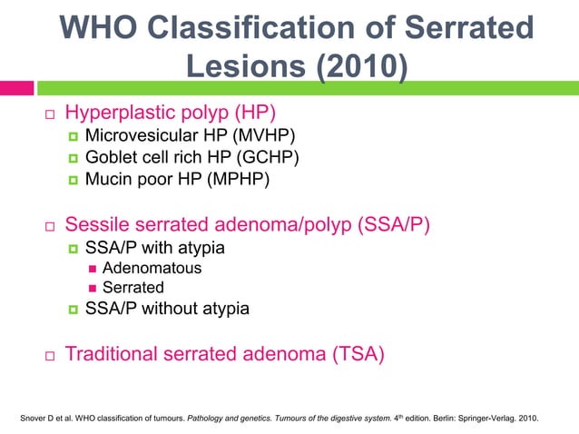 Serrated lesions of colon and rectum | PPTX