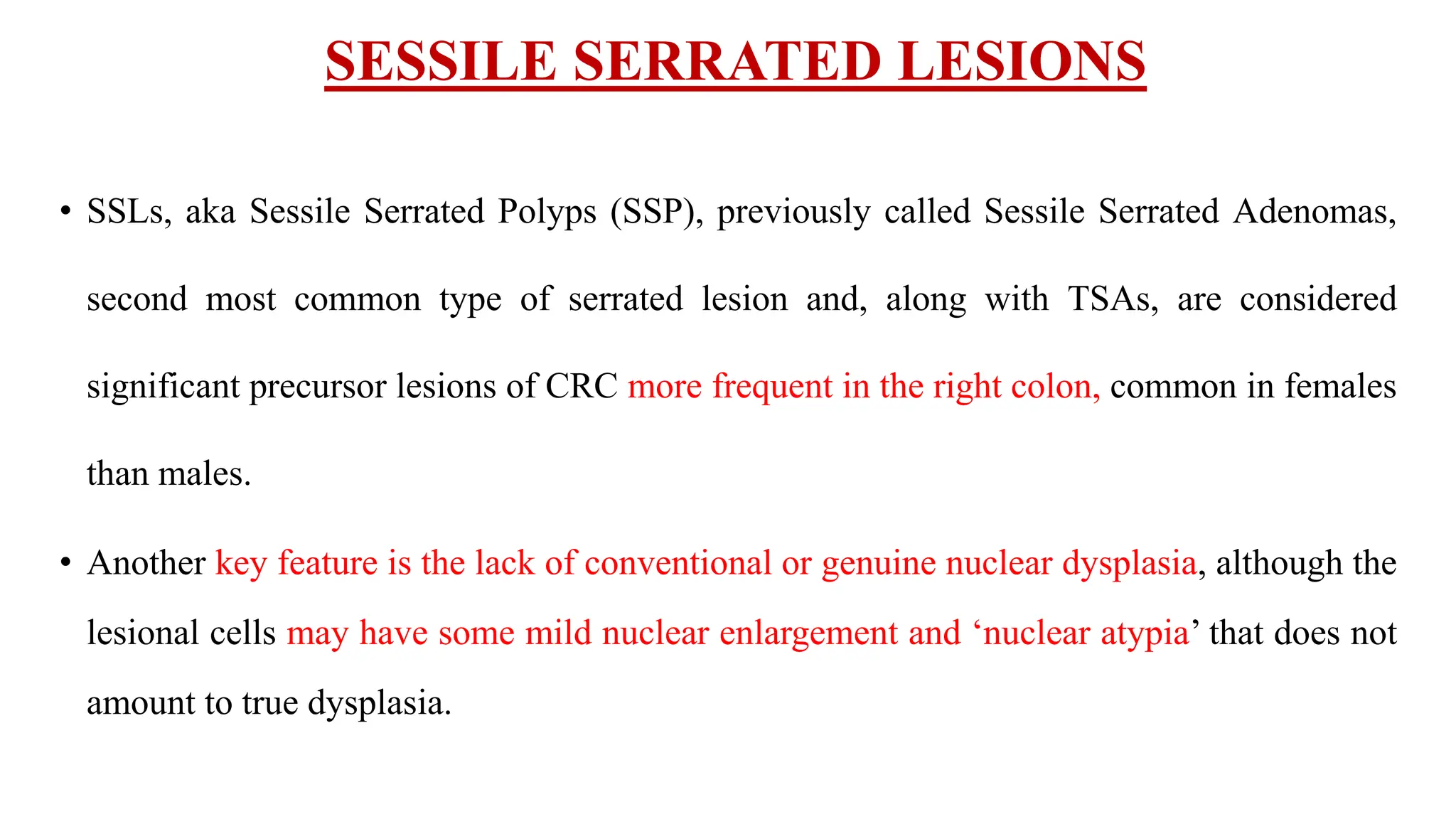 SERRATED LESIONS OF INTESTINE.pptx.G I T | PPTX