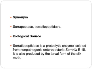 Serratiopeptidase | PPTX
