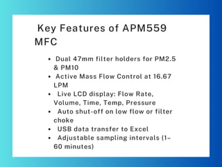 Serrax PM2.5 & PM10 Dichotomous Air Sampler | PDF