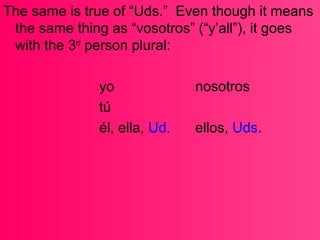 Ser & subj. pronouns 2013 | PPT