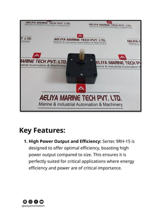 Sertec 9Rh-15 - Technical Specifications and Features | DOCX