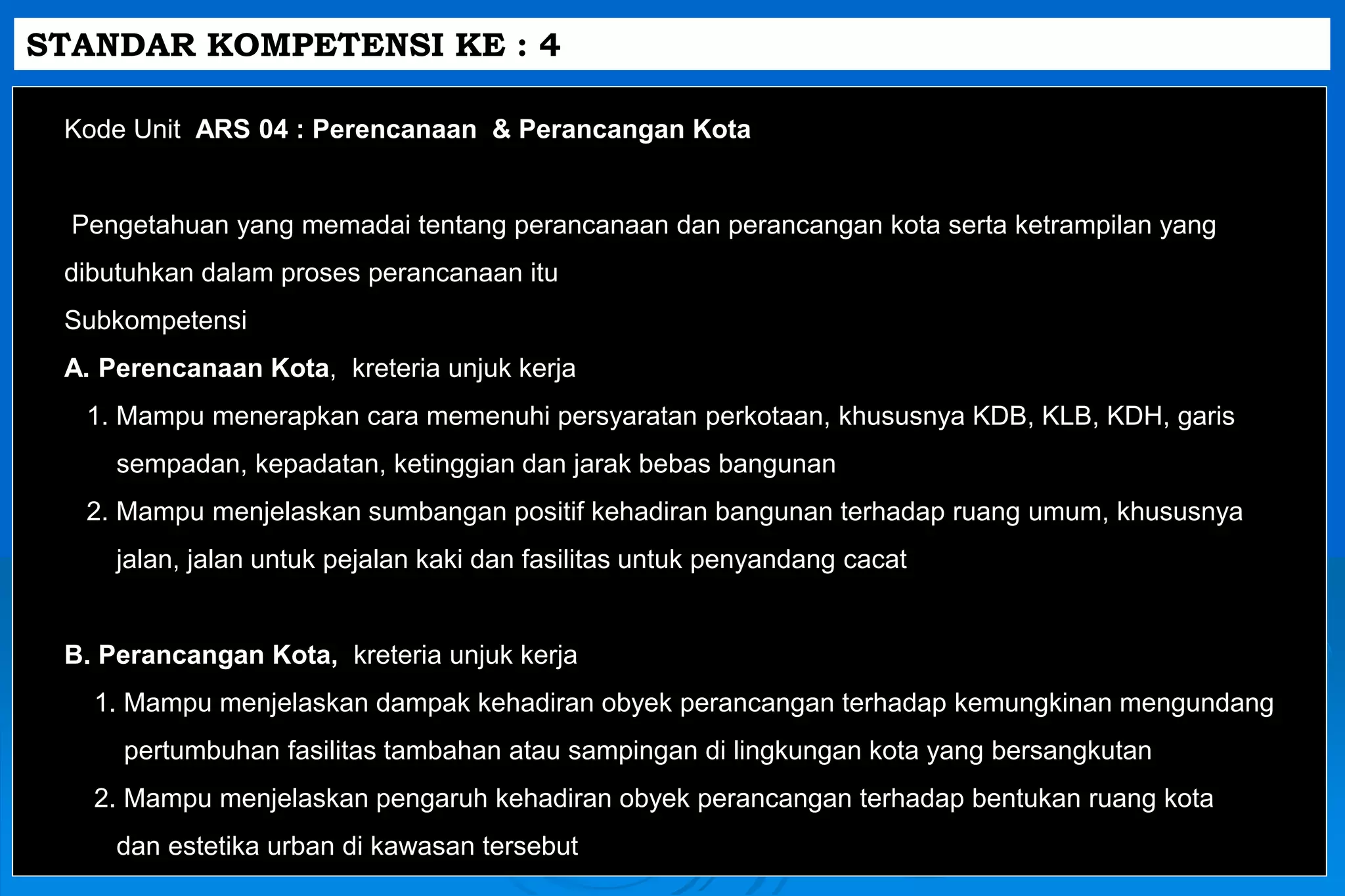 Standar Kompetensi Arsitek IAI | PPSX