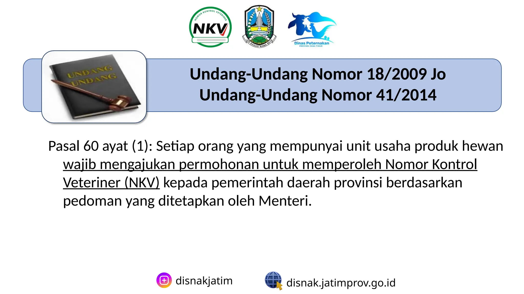 Sertifikasi NKV Bakorwil I Madiun.pptx nomor kontrol veteriner | PPTX
