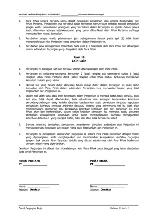 Perjanjian Sertifikasi Penilaian Kerja Pengelolaan Hutan Produksi Lestari (PHPL) (Beli ...