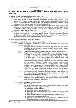Perjanjian Sertifikasi Penilaian Kerja Pengelolaan Hutan Produksi Lestari (PHPL) (Beli ...