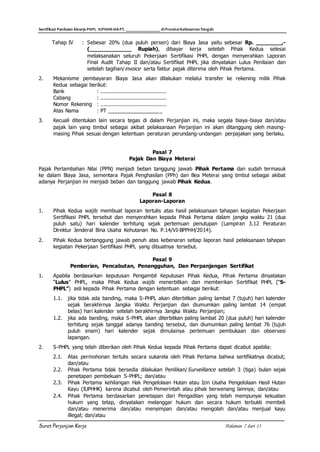 Perjanjian Sertifikasi Penilaian Kerja Pengelolaan Hutan Produksi Lestari (PHPL) (Beli ...