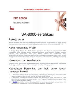 Sertifikasi sa 8000 | DOCX