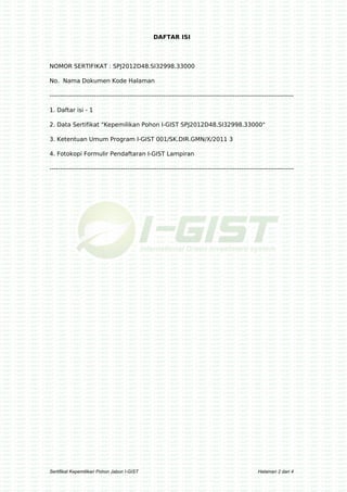 Sertifikat jabon | PDF