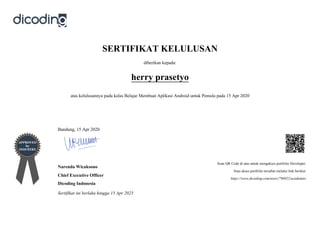 Sertifikat Dicoding | PPT