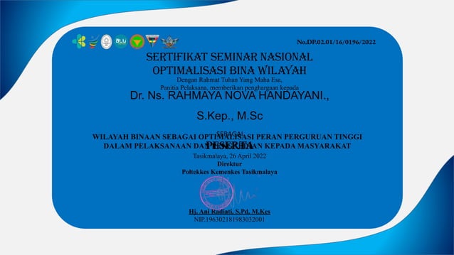 Sertifikat Dr. Ns. RAHMAYA NOVA HANDAYANI., S.Kep., M.Sc.pdf