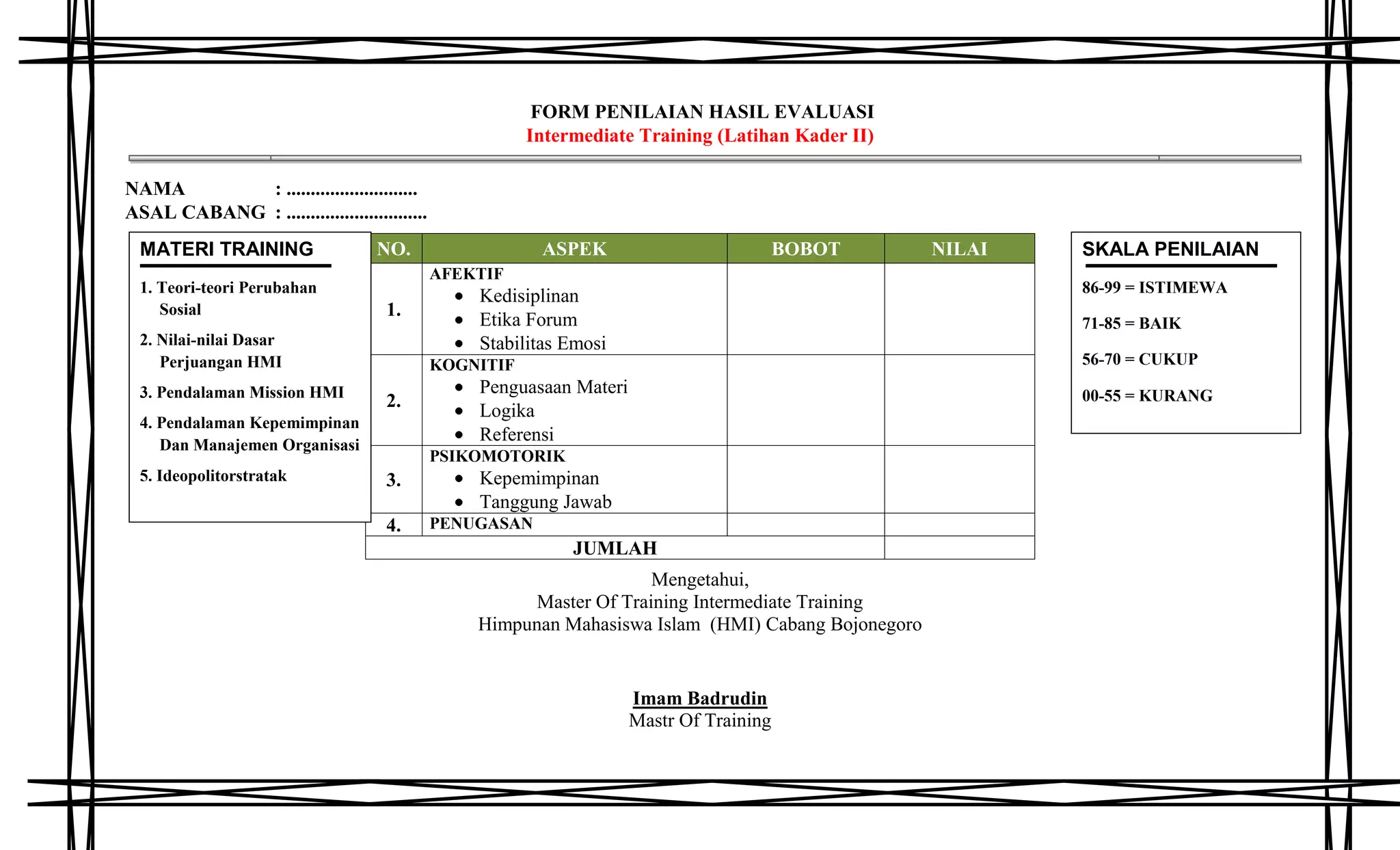 Sertifikat lk ii | DOCX