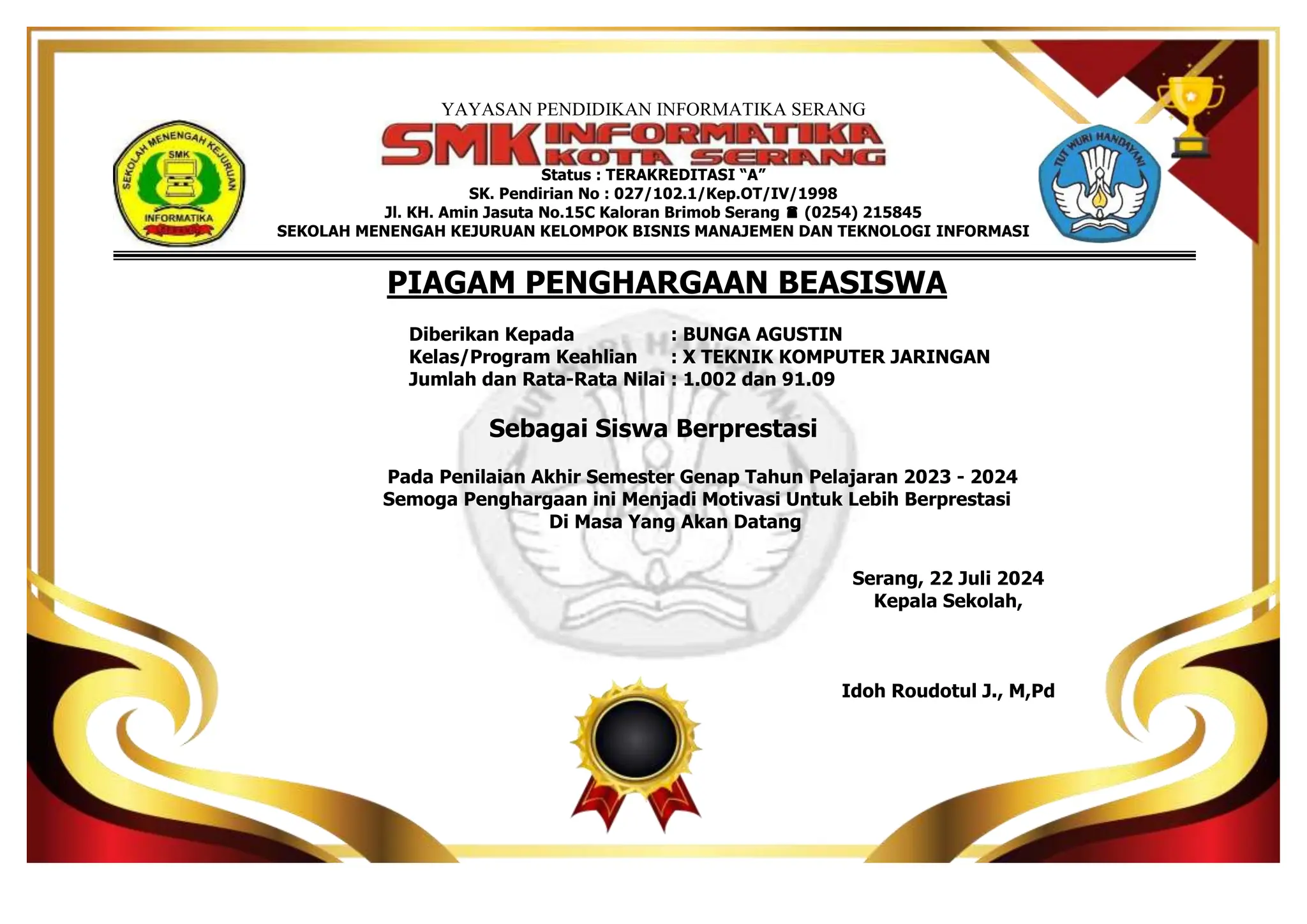 Sertifikat PAS 2024 beasiswa SMK inF .docx