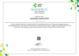 Sertifikat Pelatihan Keswa - Hendri Saputra.pdf