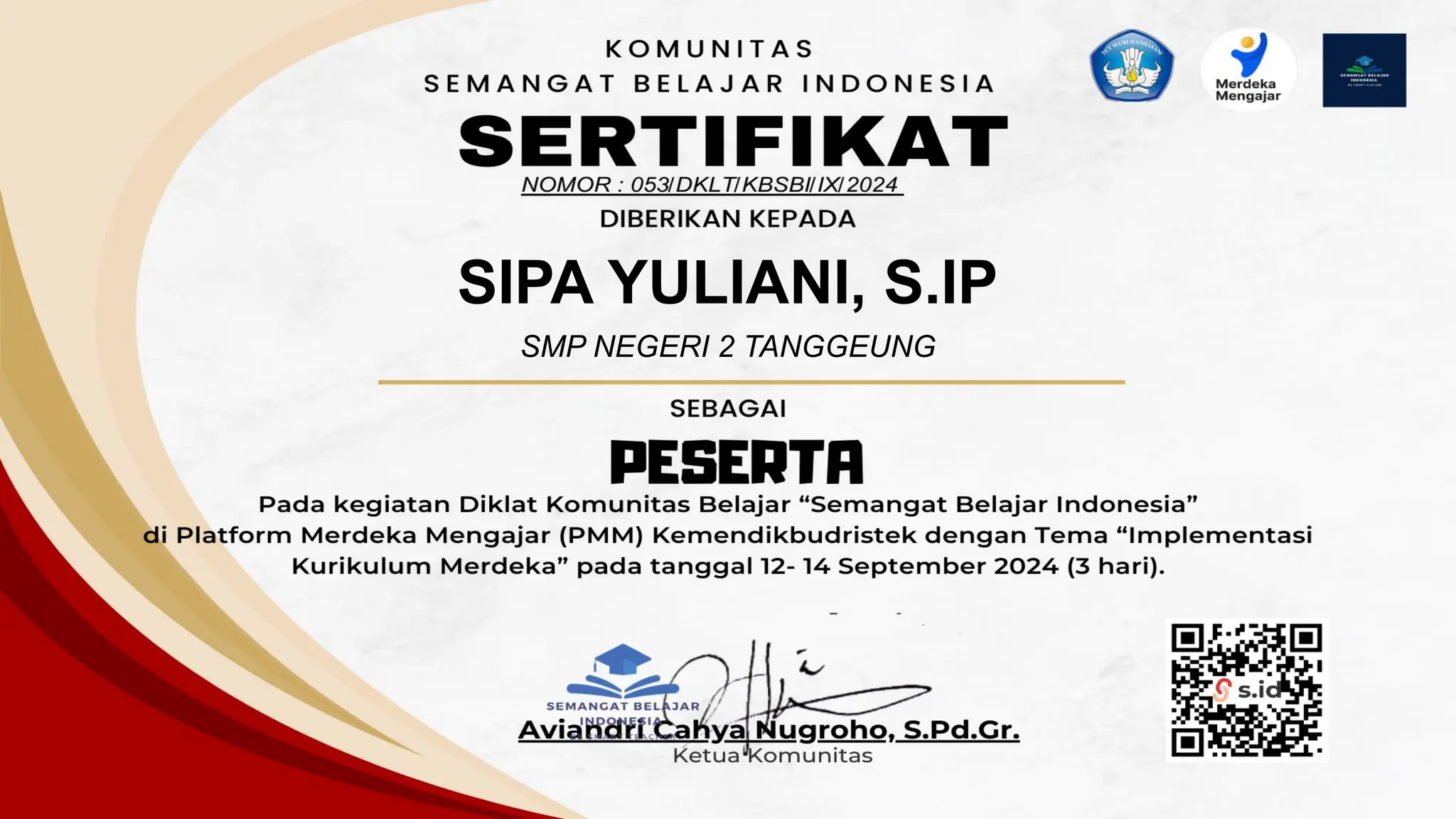 SERTIFIKAT SIPA YULIANI, S.IP DIKLAT IKM_GURU MASA KINI.pdf