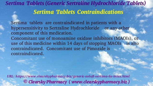 Sertima Tablets (Generic Sertraline Hydrochloride Tablets) | PDF