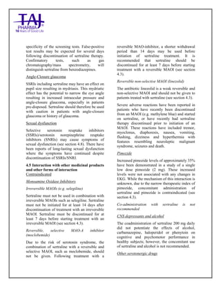 Sertraline HCl Tablets Taj Pharma SmPC | PDF