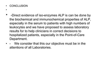 Serum Alkaline Phosphatase Activity And Its Iso Enzymes In | PPT